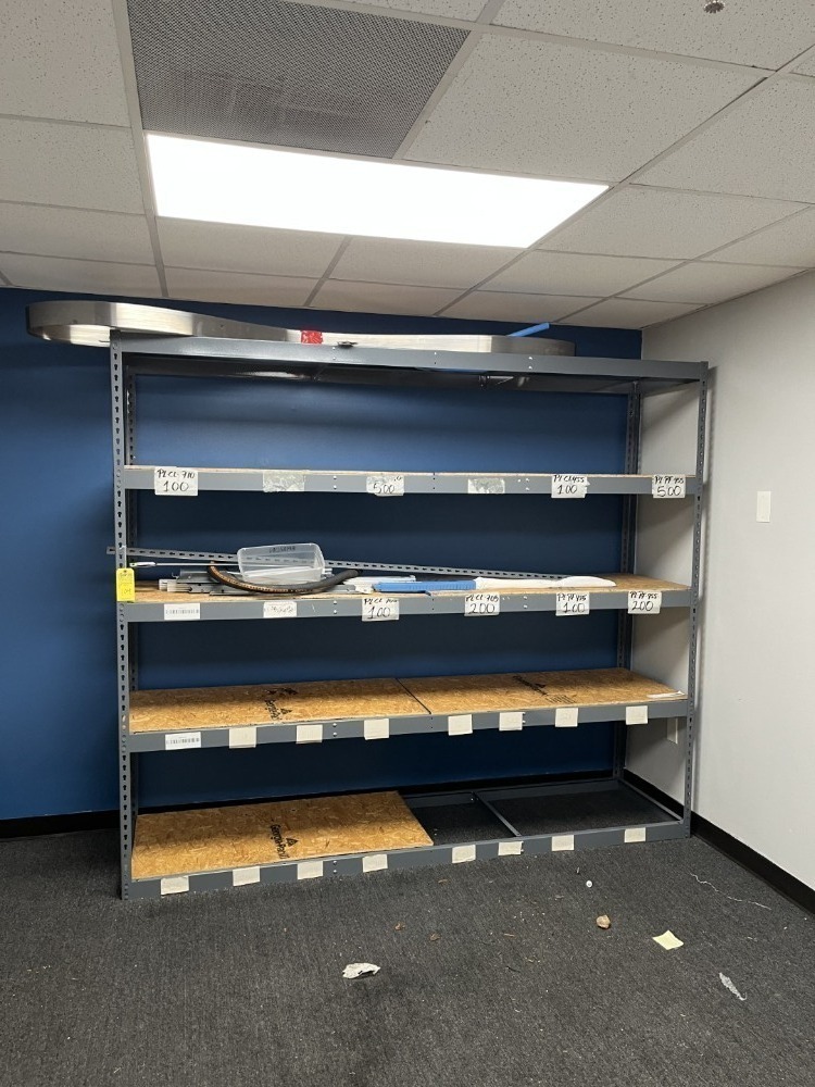 SECTIONS GRAY PALLET RACKING - 8'W x 7'H (IN OFFICES)