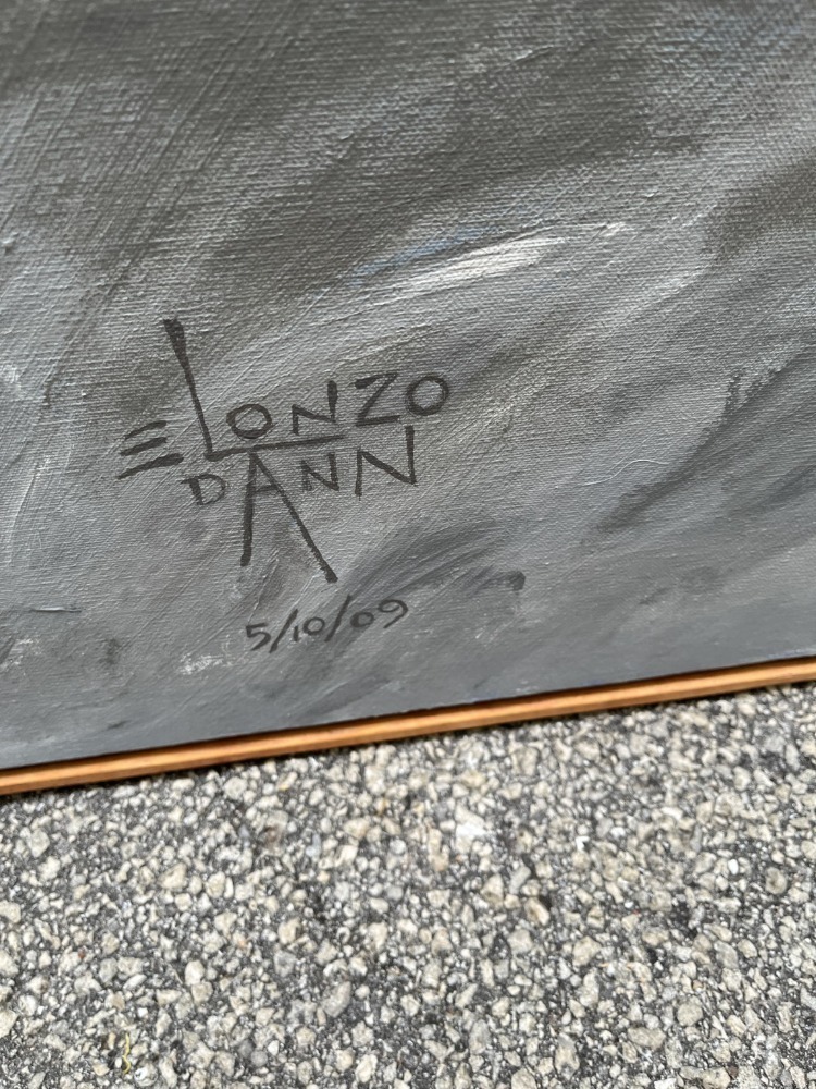 ARTWORK - Acrylic on Canvas / Wood Frame - ''Children's Sidewalk Art ...